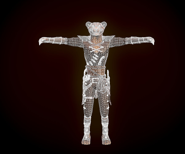 ArtStation - Cheetah samurai (Gephart samurai) | Game Assets