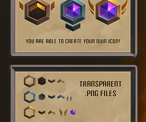 ArtStation - Fantasy Rank Icons | Game Assets