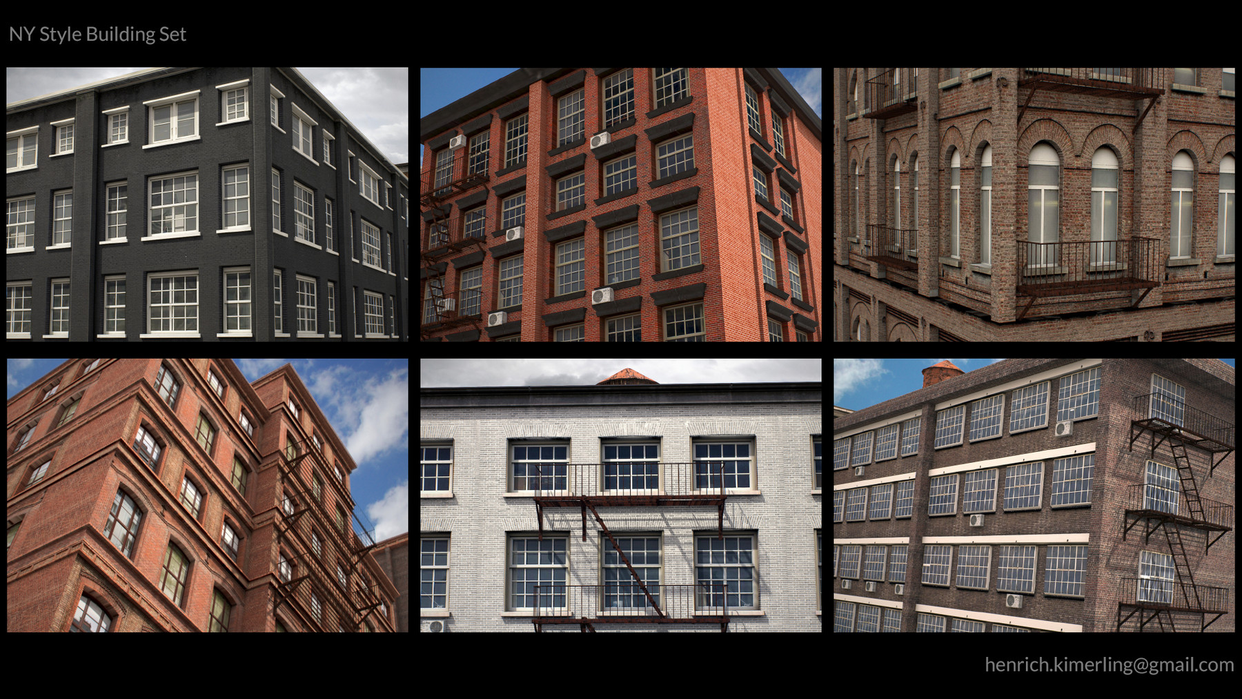ArtStation - NY Style Building set | Resources