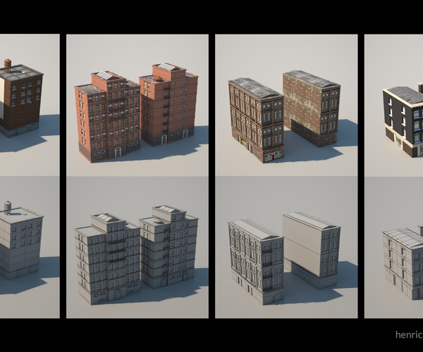 ArtStation - NY Style Building set | Resources