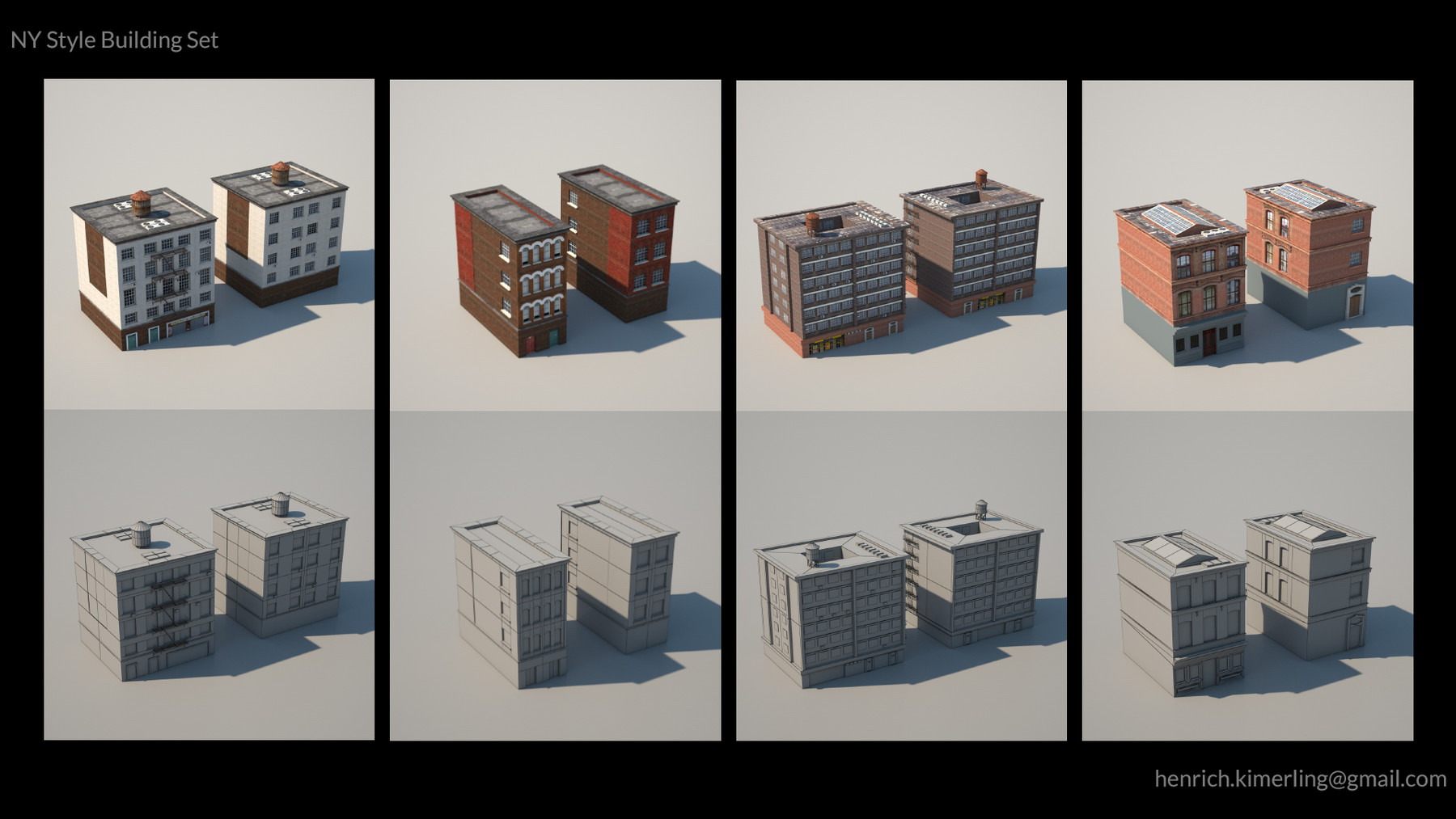 ArtStation - NY Style Building set | Resources
