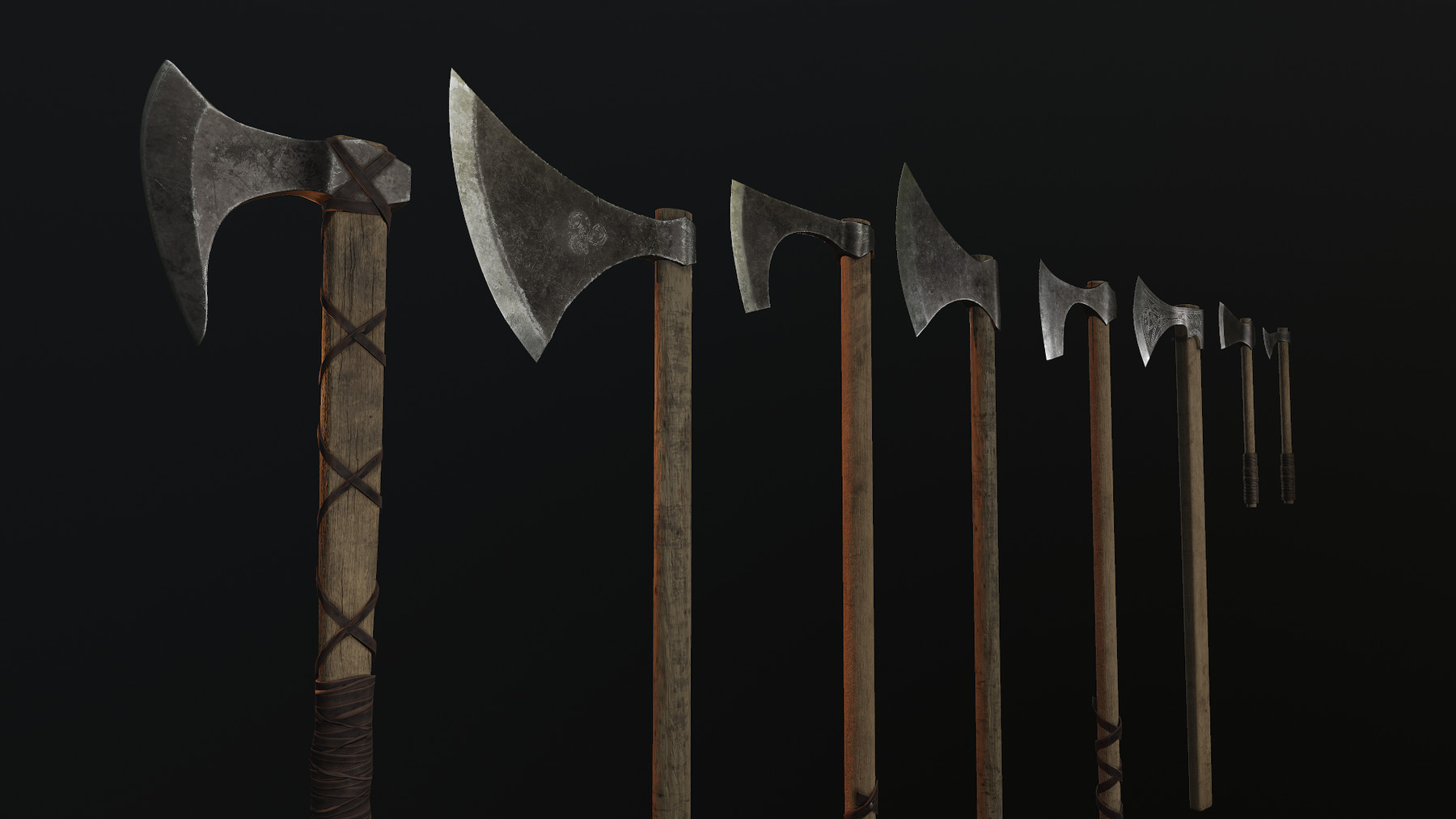 ArtStation - Realistic Viking Weapons and Shields Bundle | Game Assets