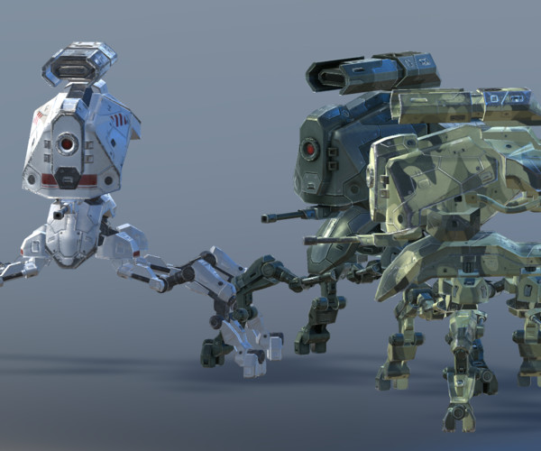 ArtStation - Robot 2 - Low-poly 3D model | Game Assets