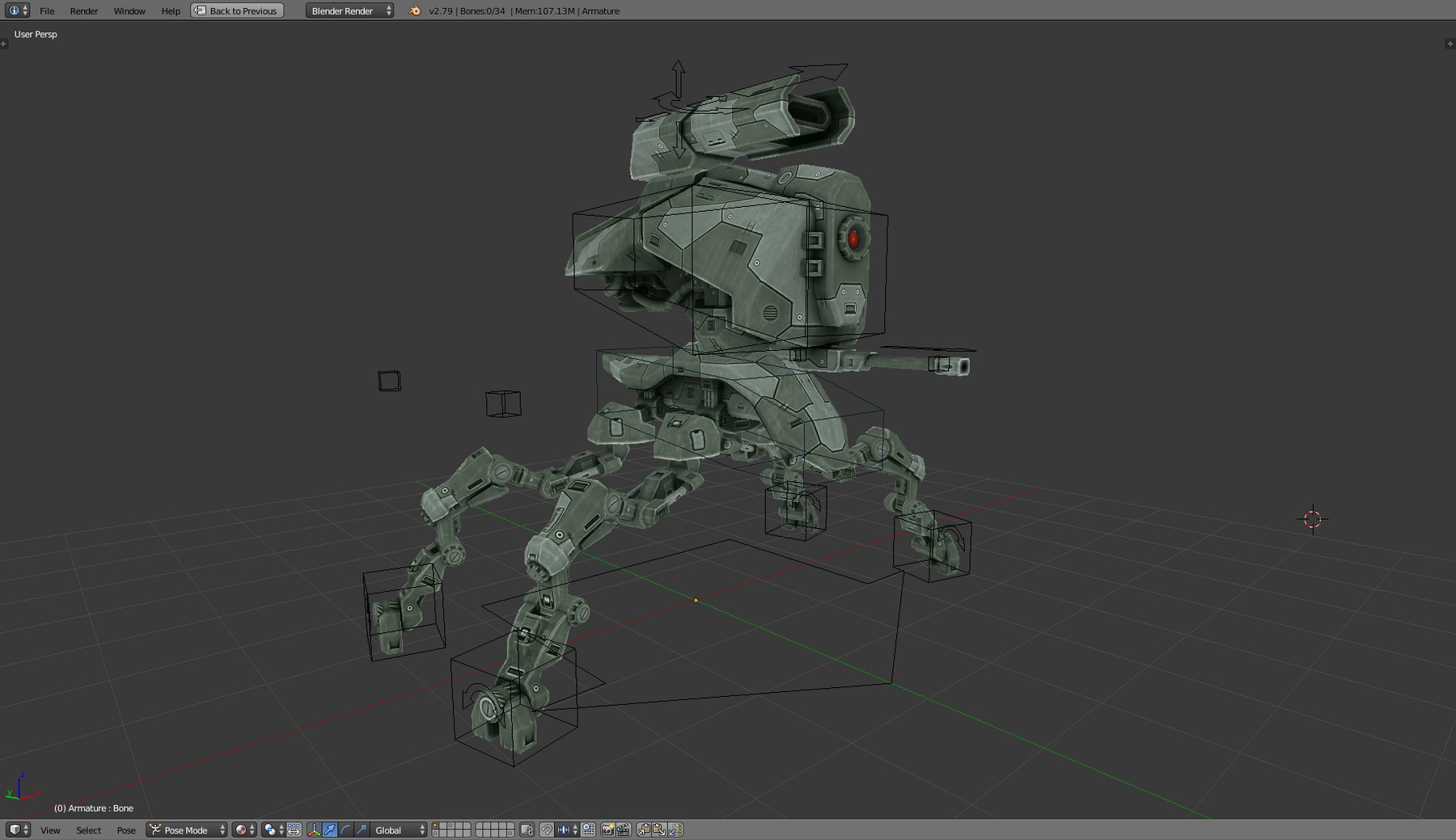 ArtStation - Robot 2 - Low-poly 3D model | Game Assets