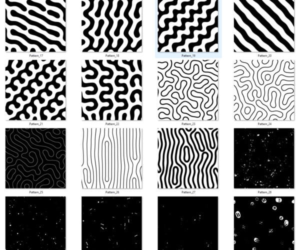 ArtStation - Modern Patterns Collection 01 | Brushes