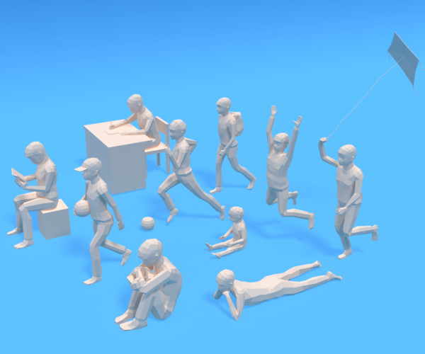 ArtStation - Low Poly Kids Collection Vol 3 | Resources