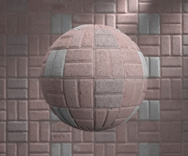 ArtStation - Paving Bricks - 3D Scanned - 1.2 m x 2.4 meters - Seamless ...