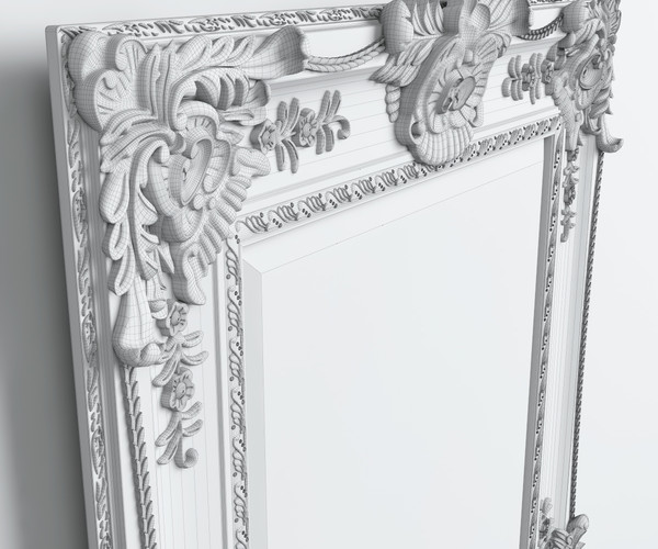 ArtStation - Mirror in classic frame | Resources