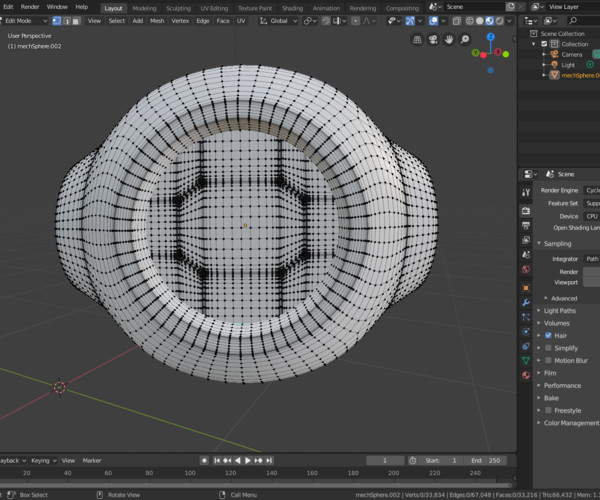 ArtStation - Sci fi Sphere 3D model | Resources