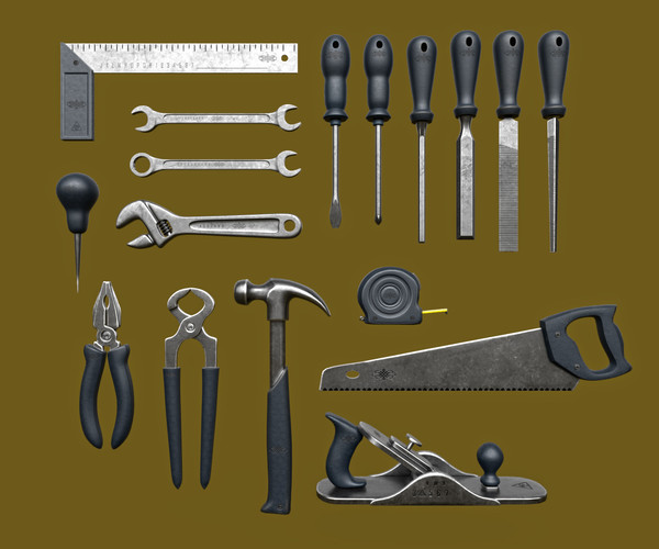 ArtStation - Hand Tools 3d Asset | Resources