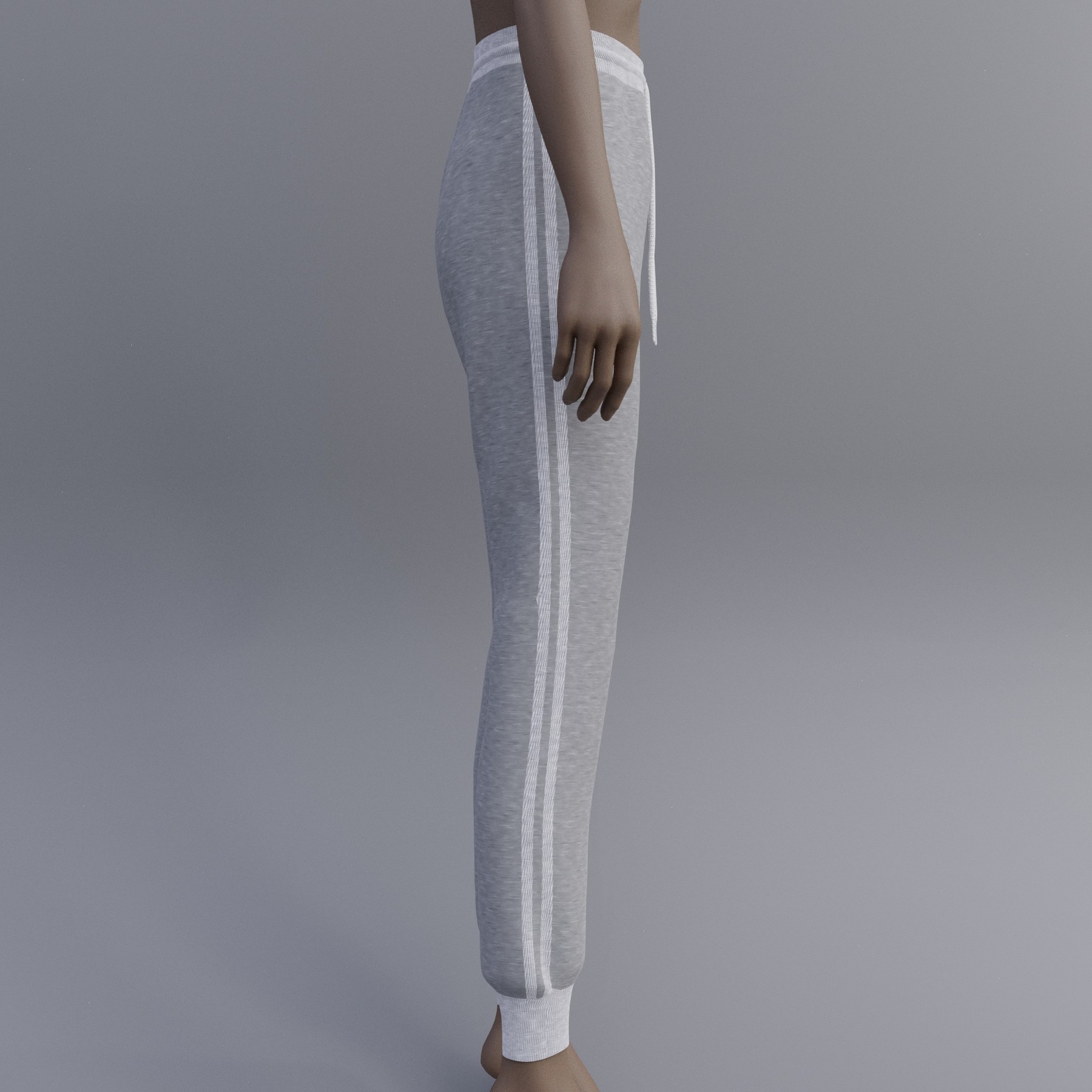 ArtStation - 3D Grey Sweatpants -female joggers | Resources