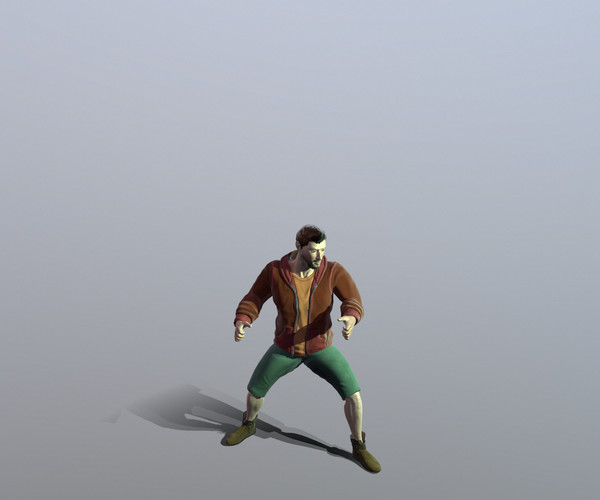 ArtStation - Human rig and animation Game ready model | Game Assets