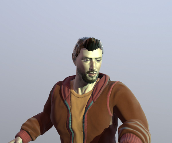 ArtStation - Human rig and animation Game ready model | Game Assets