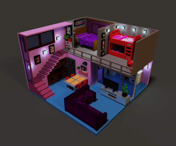 ArtStation - house_voxel | Resources