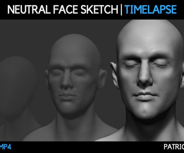 ArtStation - Neutral Face Sketch And Timelapse | Resources