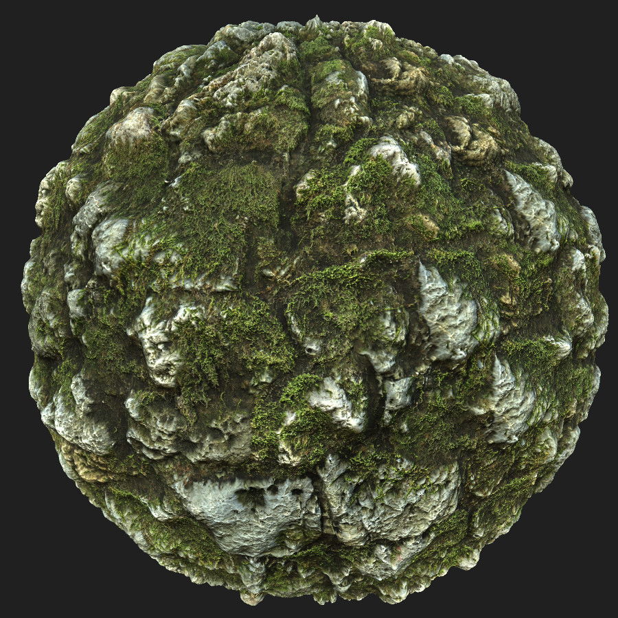 ArtStation - Mossy Stones Material Pack | Game Assets