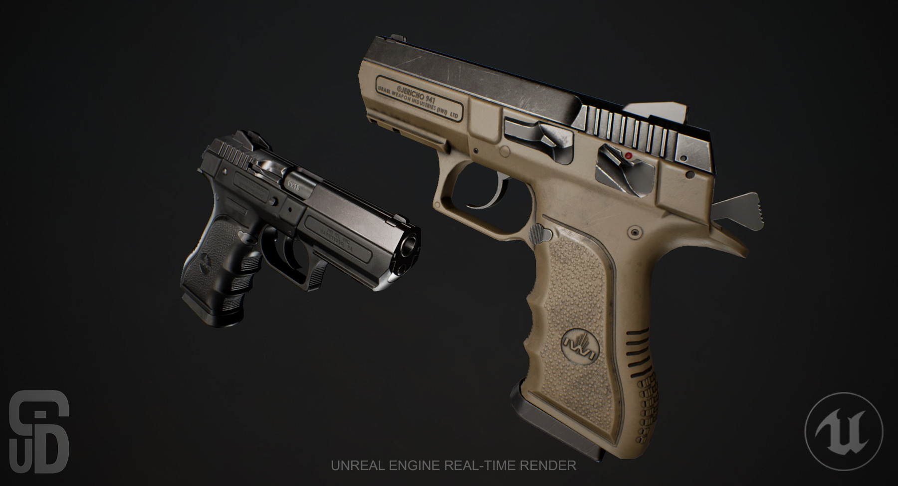 ArtStation - IWI Jericho 941 PSL | Game Assets