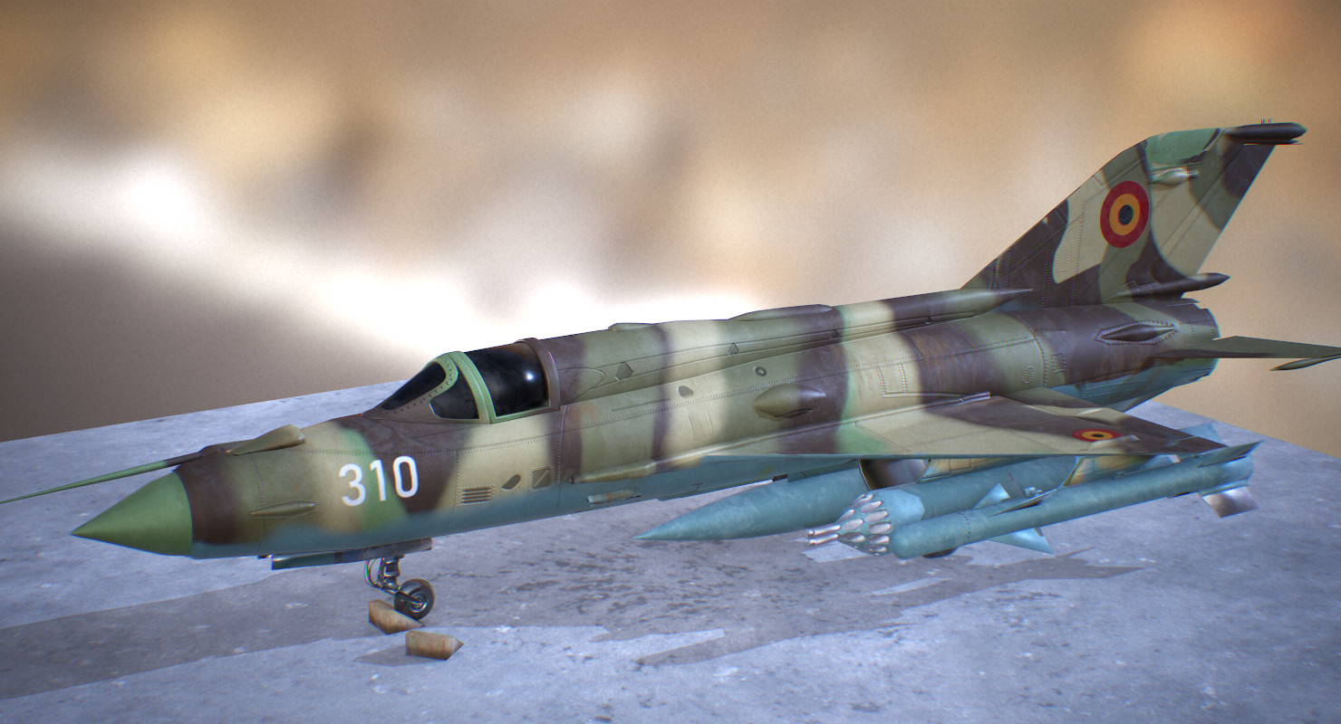 ArtStation - MiG 21 Pack of 5 Designs - Rigged and Animated Low-poly 3D ...