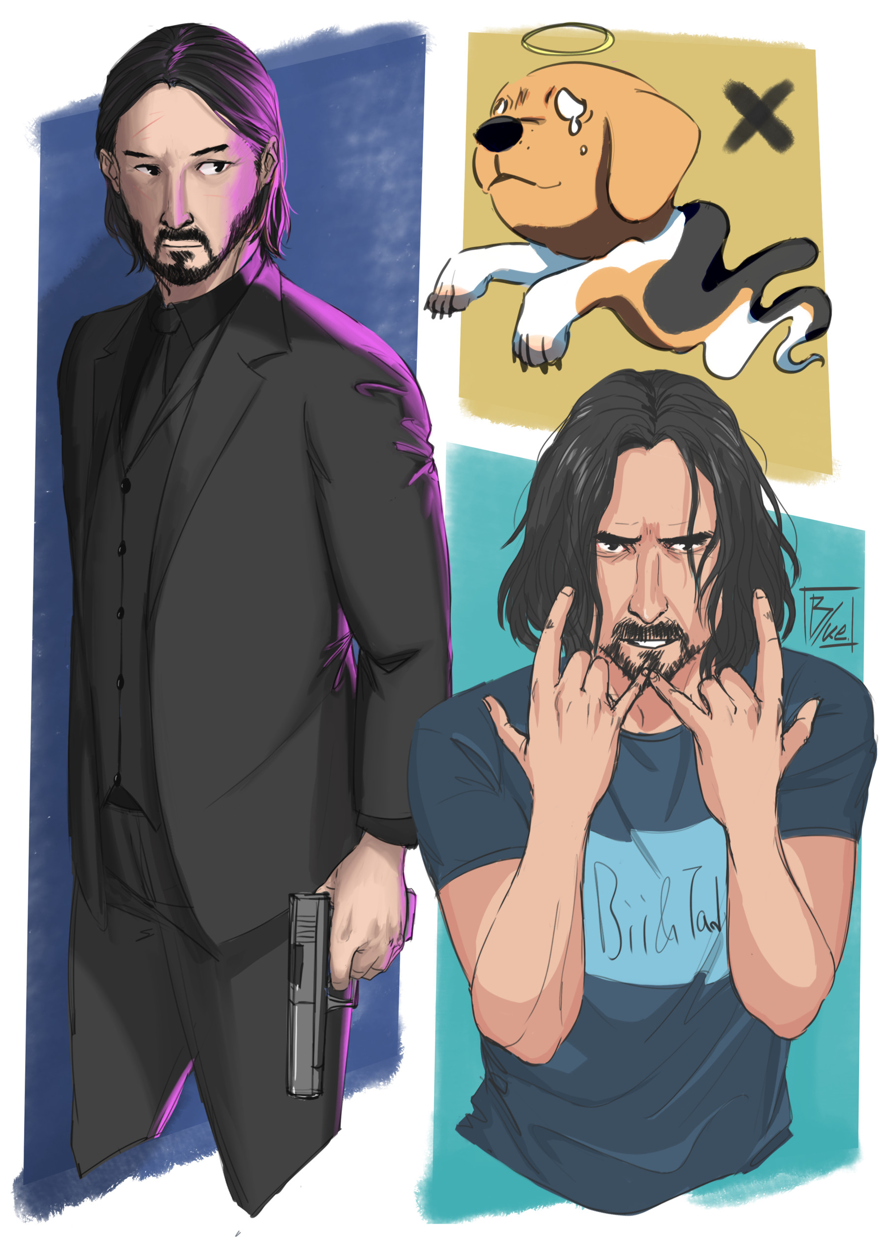 ArtStation - Keanu Reeves | Artworks