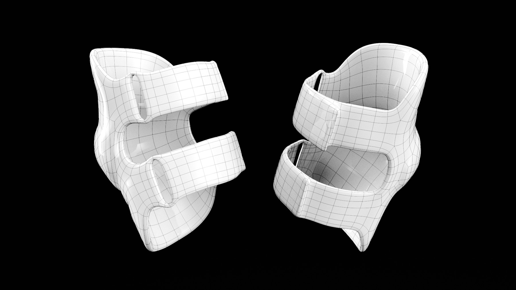 ArtStation - Military black knee pads with PBR textures 11 | Resources