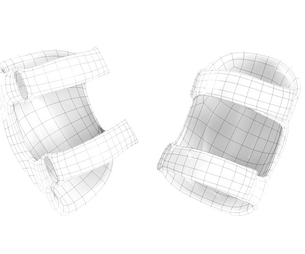 ArtStation - Military black elbow pads with PBR textures 14 | Game Assets