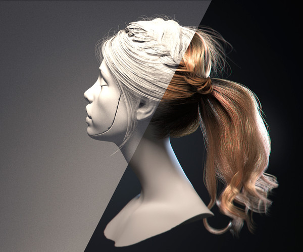 ArtStation - Collection. Tutorials. Creating realistic hair in 3d ...