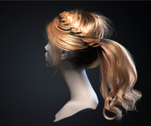 ArtStation - Collection. Tutorials. Creating realistic hair in 3d ...