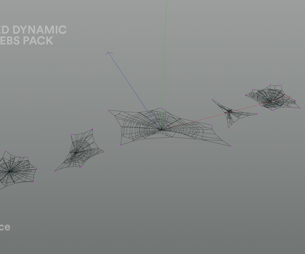 ArtStation - Dynamic Spiderwebs Pack | Resources