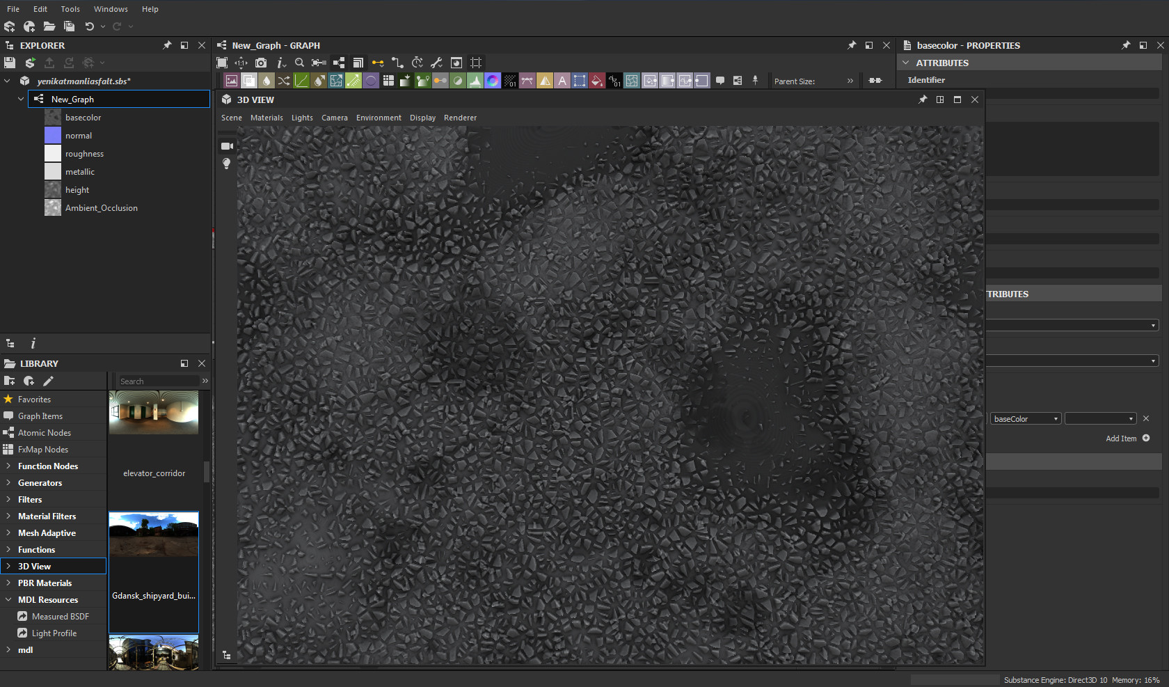 ArtStation - Stylized Asphalt - Full Procedural / Substance Designer ...