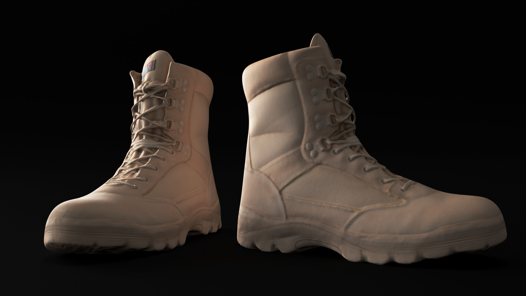ArtStation - Military boots of color sand with PBR textures 15 | Game ...