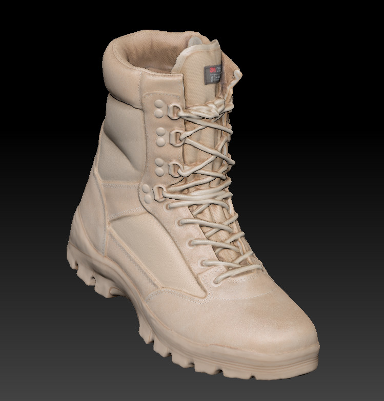 ArtStation - Military boots of color sand with PBR textures 15 | Game ...