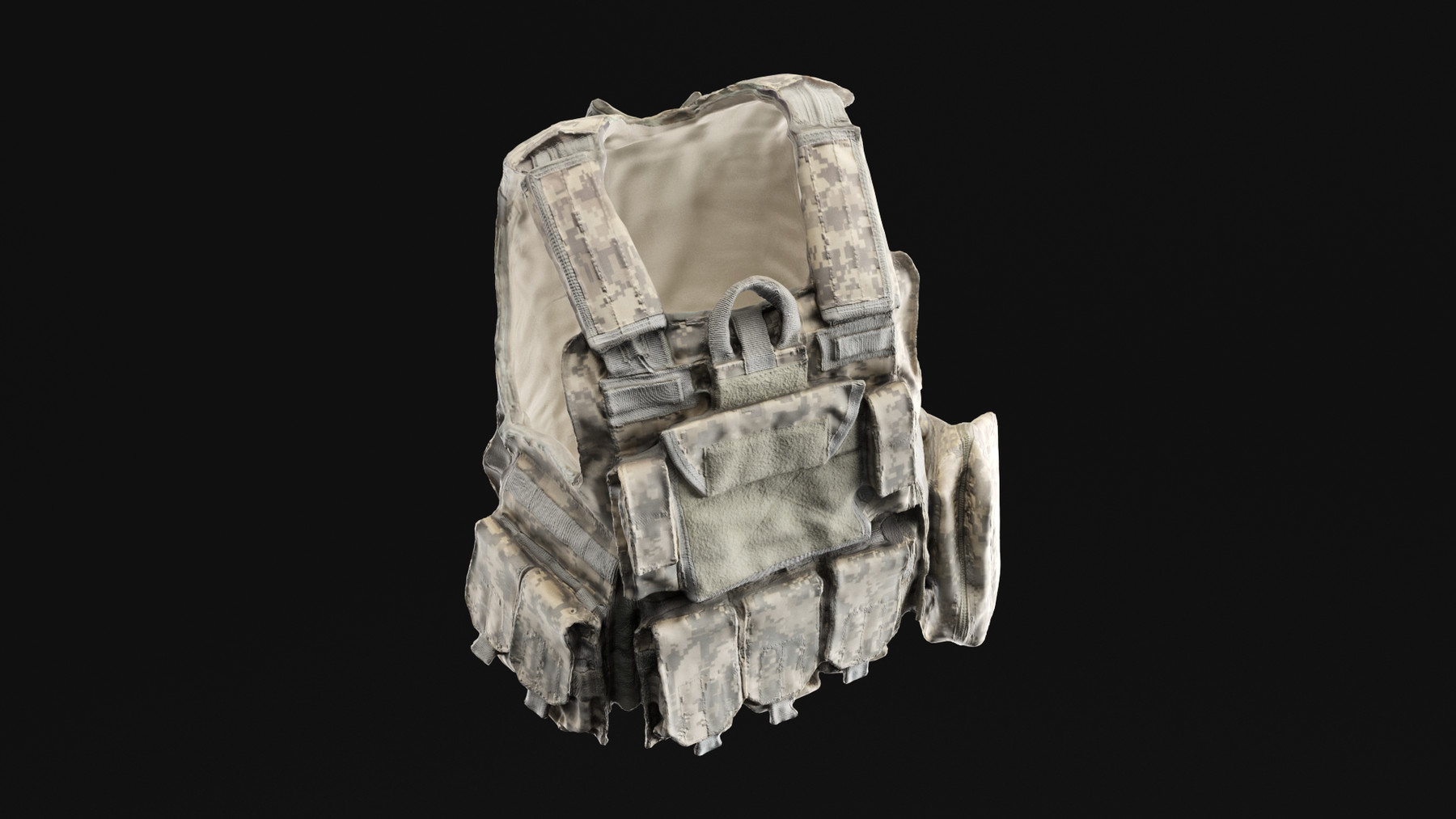 ArtStation - Military Body armor of ACU with PBR textures 20 | Game Assets