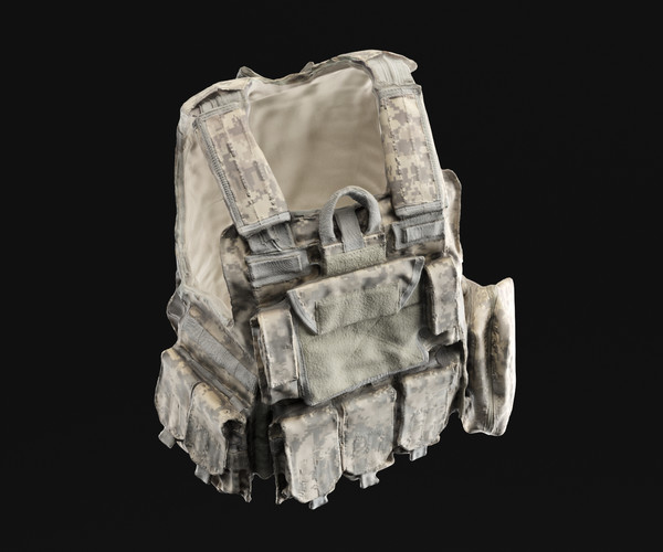 ArtStation - Military Body armor of ACU with PBR textures 20 | Game Assets