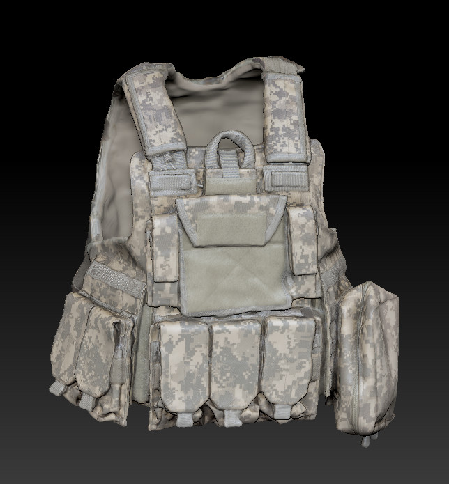 ArtStation - Military Body armor of ACU with PBR textures 20 | Game Assets
