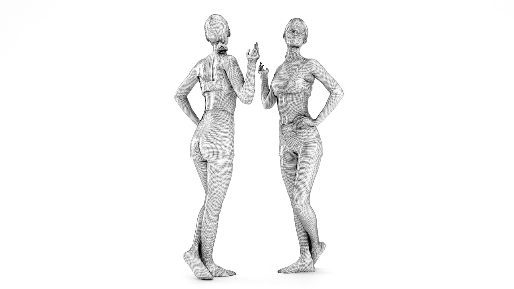 Artstation Sexy Lady Posing 89 Game Assets