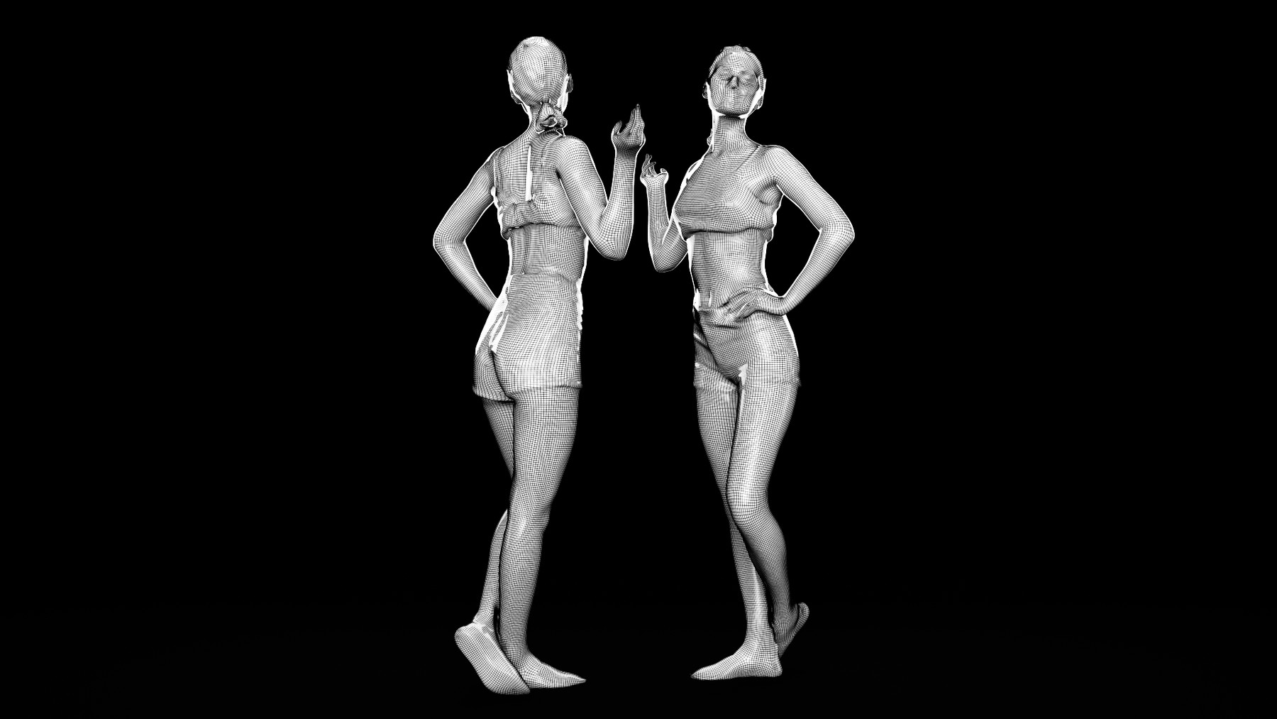 Artstation Sexy Lady Posing 89 Game Assets