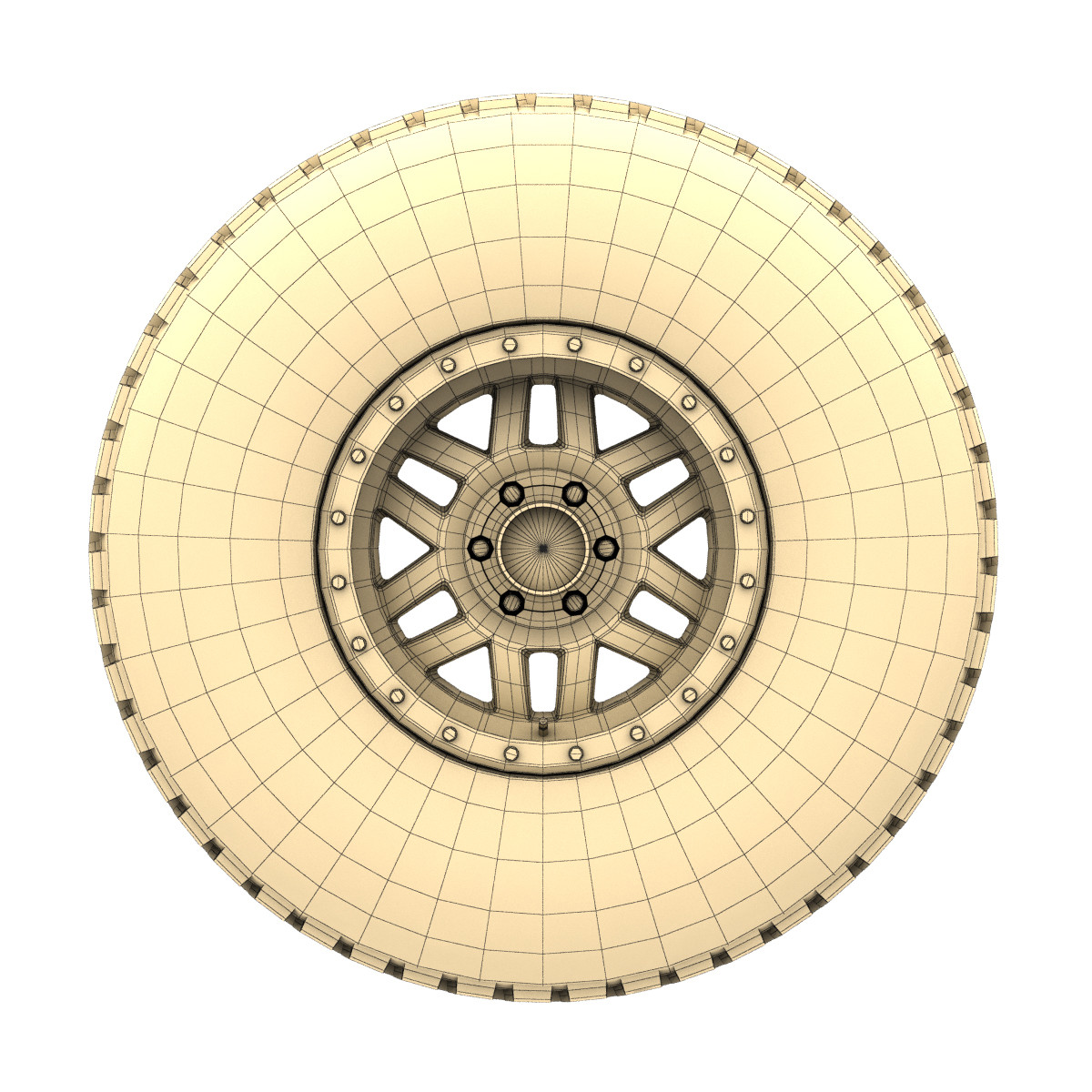 ArtStation - OFF ROAD WHEEL AND TIRE 9 | Game Assets
