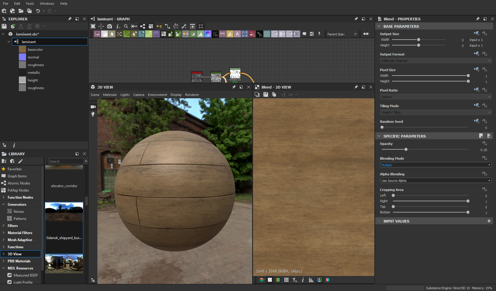 ArtStation - Procedural Wood Laminate Floor Material 2 - Substance ...