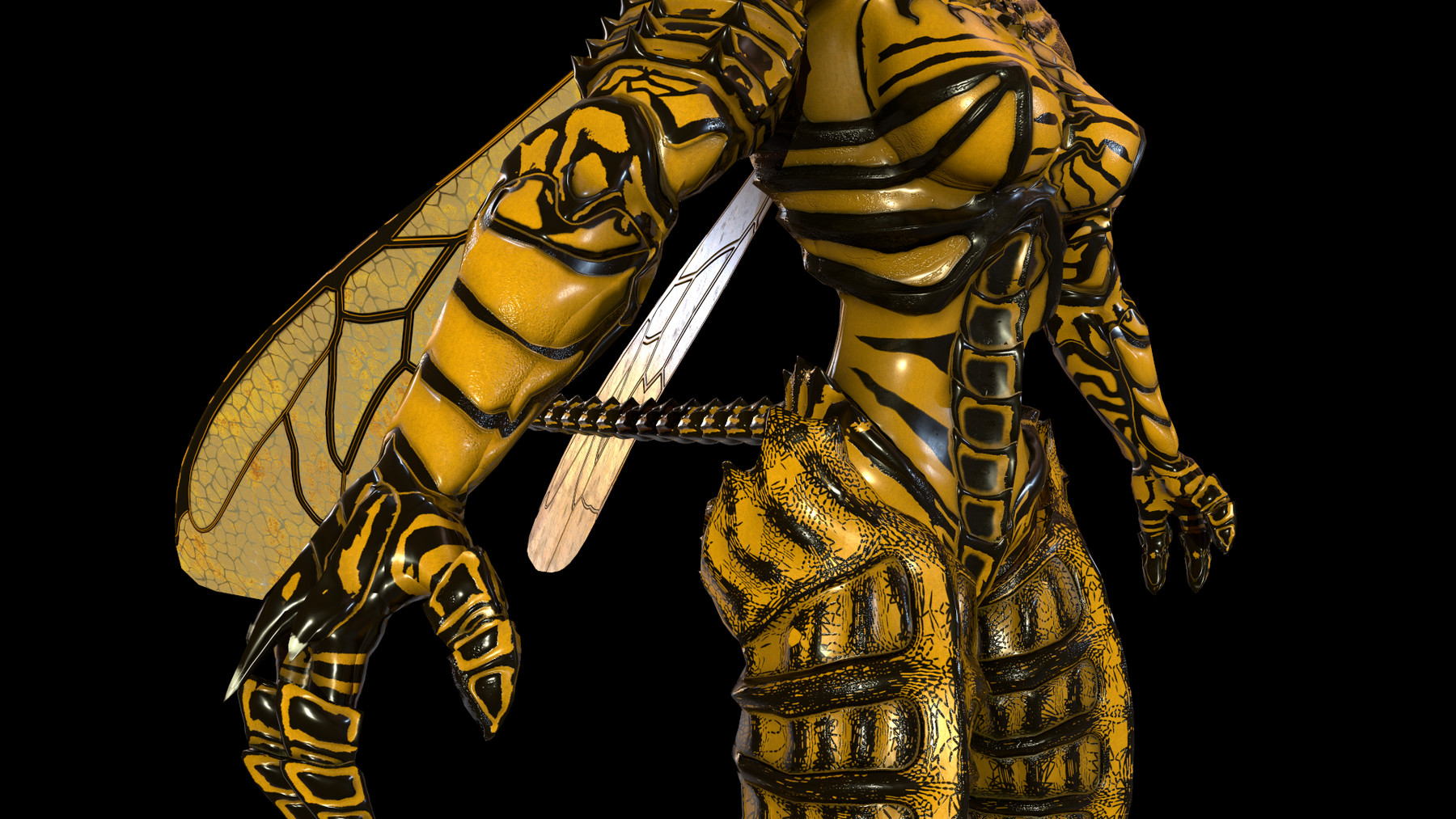 ArtStation - Mutant Wasp | Game Assets