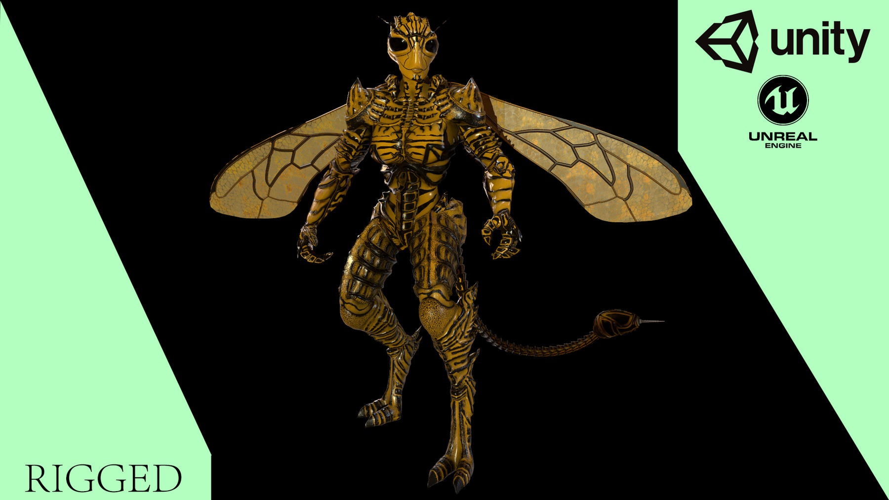 ArtStation - Mutant Wasp | Game Assets