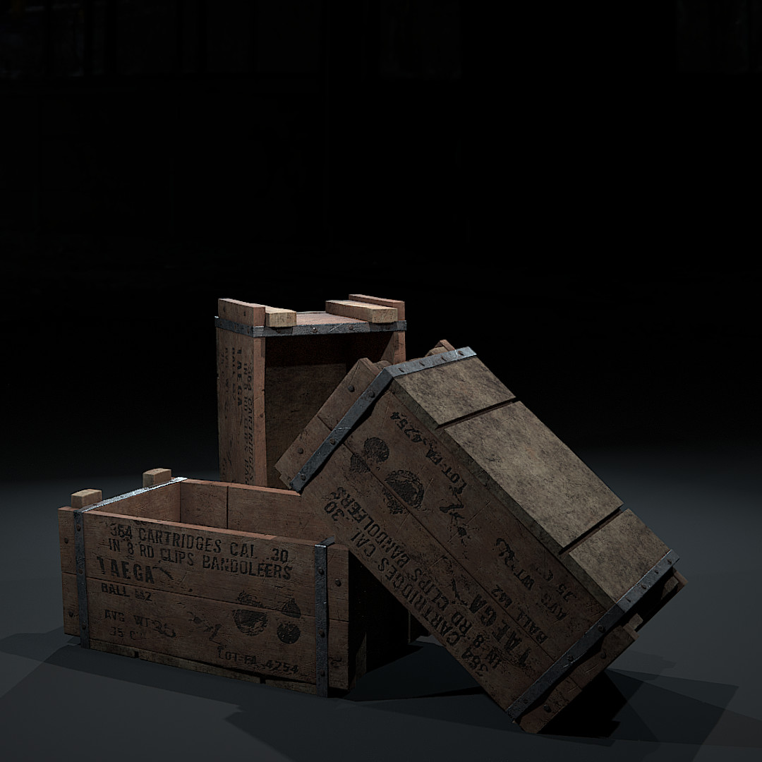 ArtStation - ww2-Crate1 | Resources