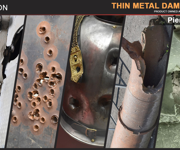 ArtStation - Photo Pack - Thin Metal Damage - Vol.2 | Resources