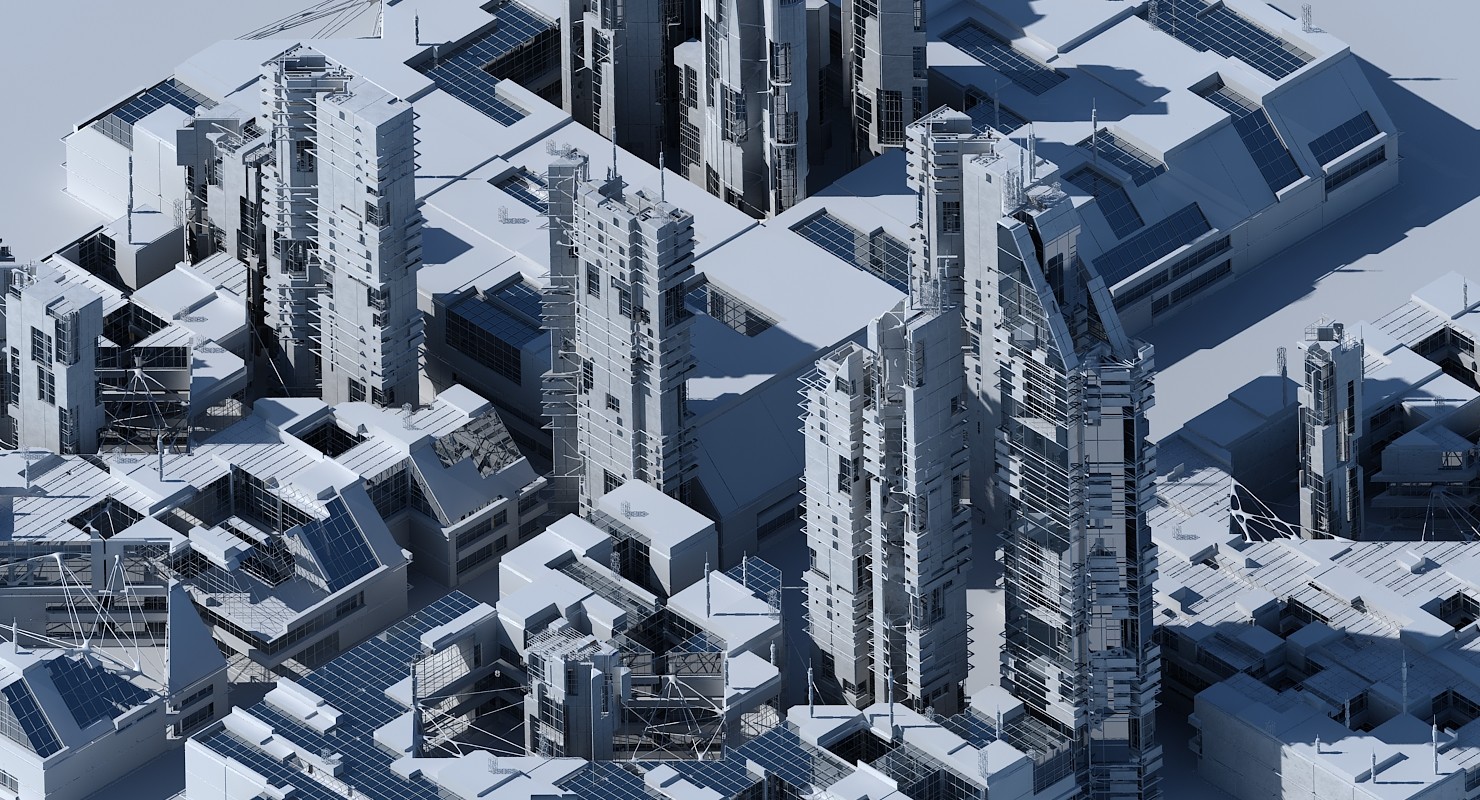 ArtStation - Futuristic Sci-Fi Skyscrapers 001 | Resources