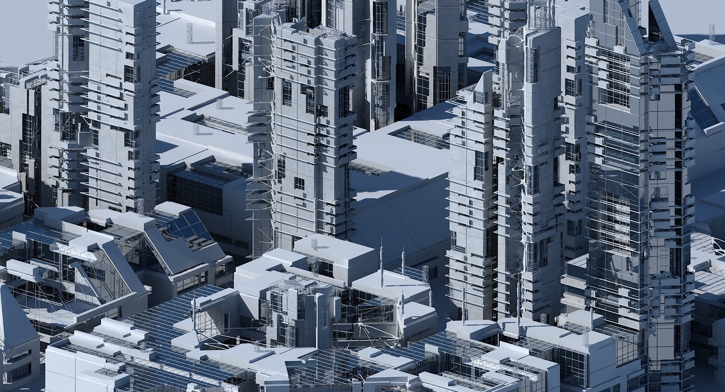 ArtStation - Futuristic Sci-Fi Skyscrapers 001 | Resources