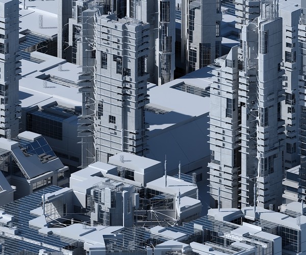 ArtStation - Futuristic Sci-Fi Skyscrapers 001 | Resources