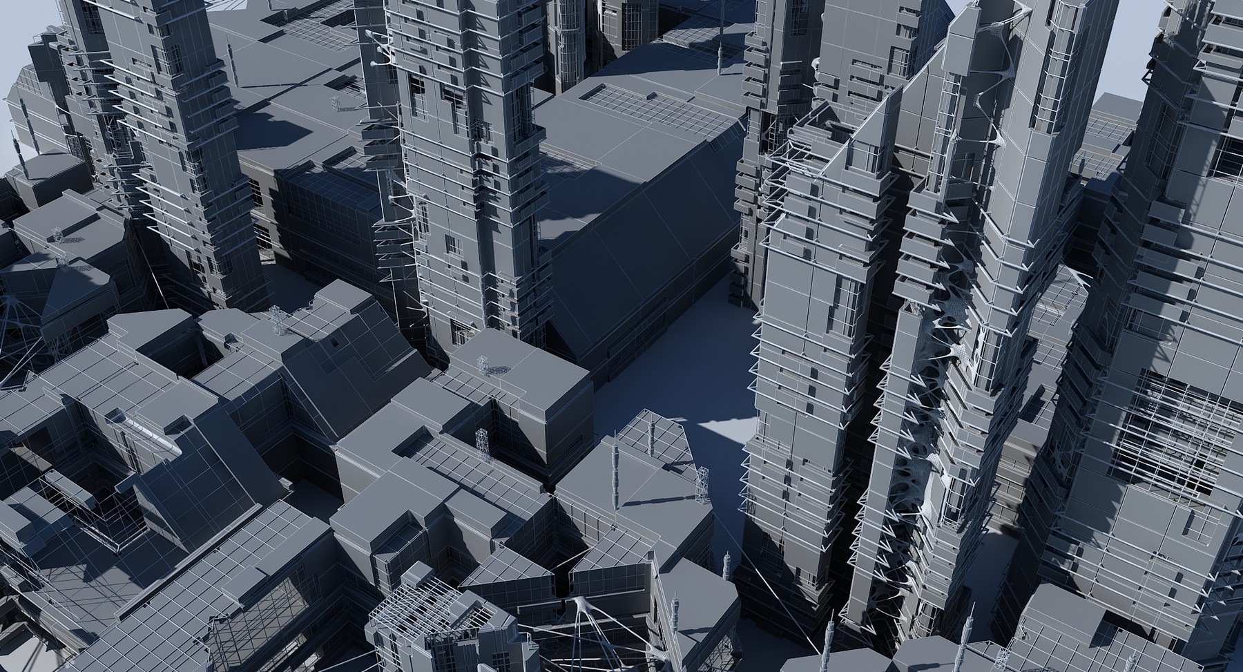 ArtStation - Futuristic Sci-Fi Skyscrapers 001 | Resources