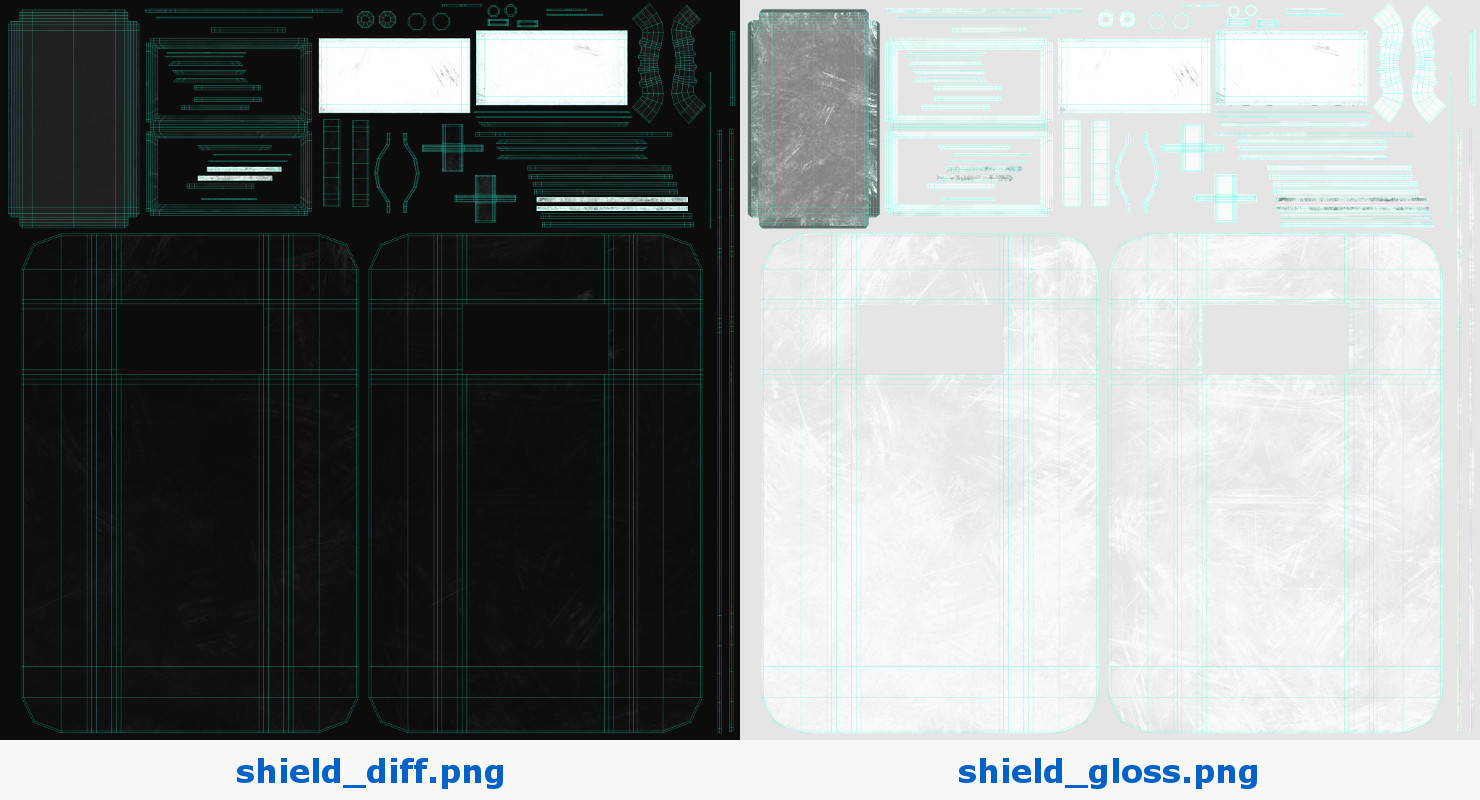 ArtStation - Riot Shield Textured | Resources