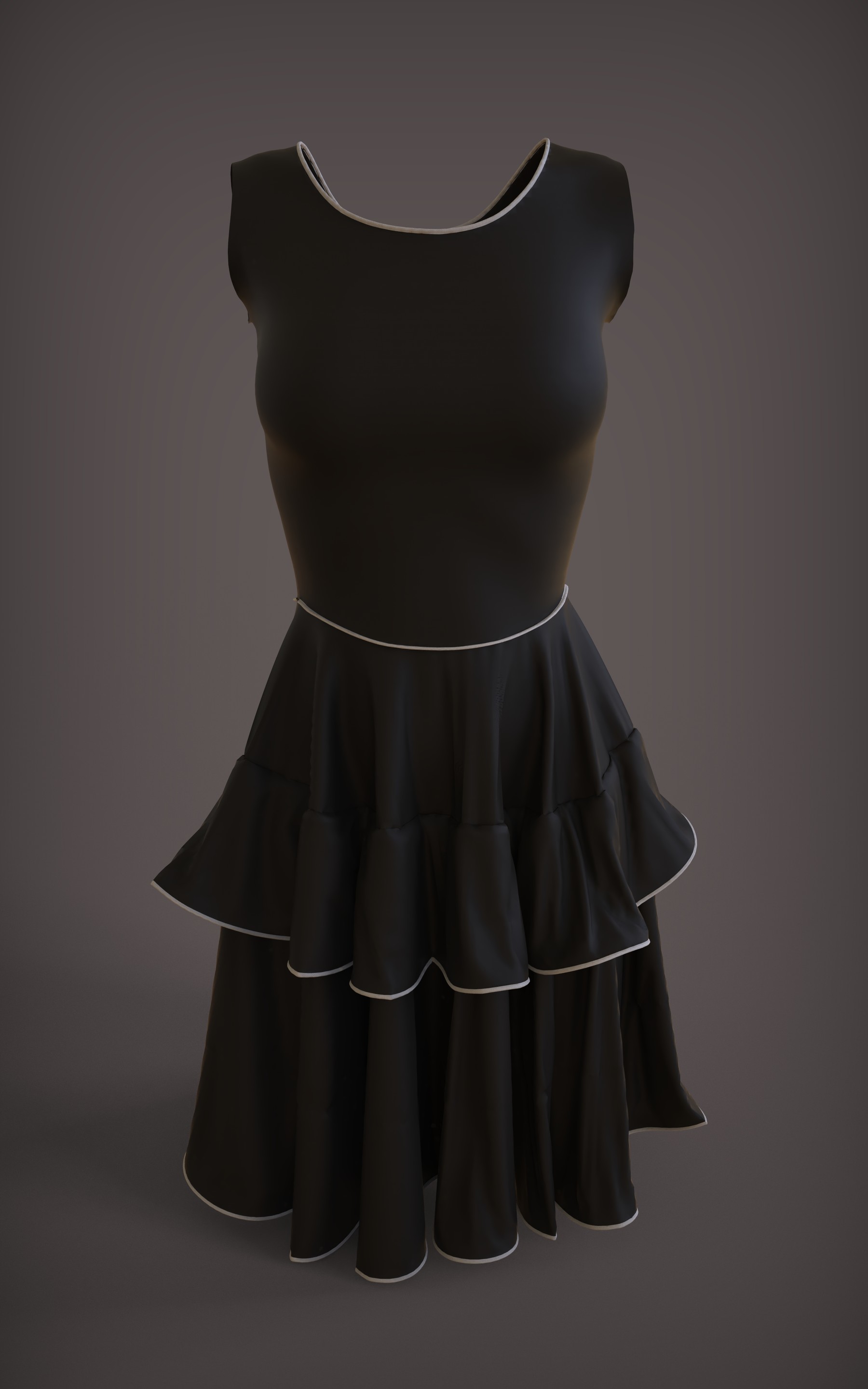 ArtStation - Outfit - Multi Layred Dress - 3D Model | Resources