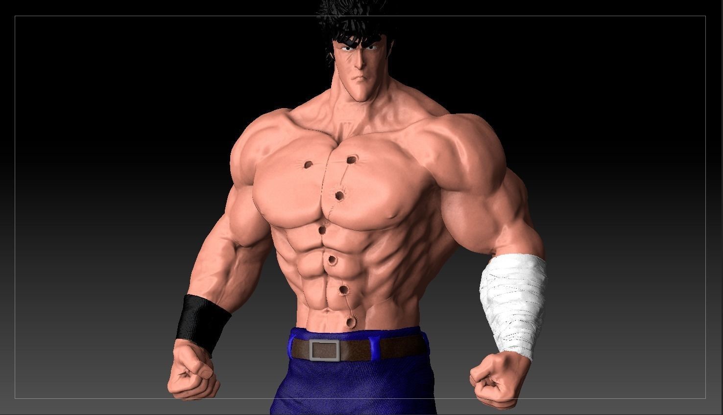 ArtStation - HOKUTO NO KEN KENSHIRO KEN IL GUERRIERO 3D PRINTER ...