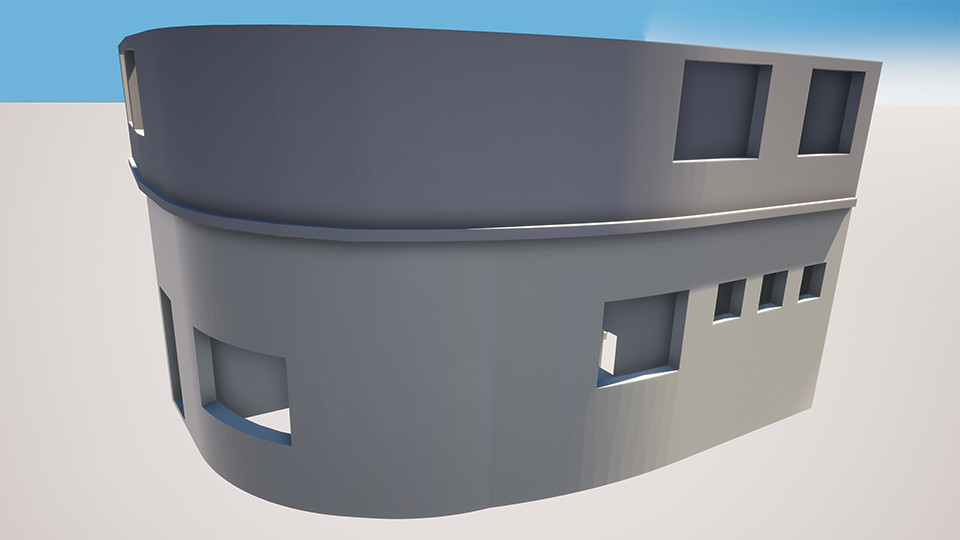 ArtStation - Round-Corner Building | Resources